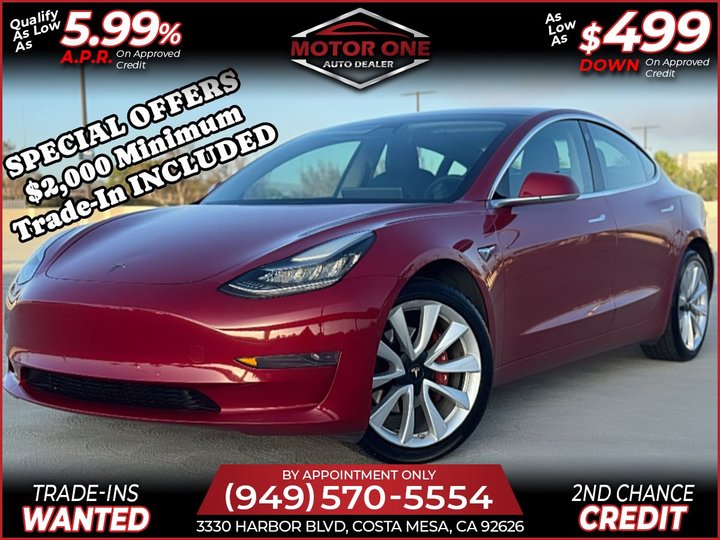 2019 TESLA MODEL 3 for Sale in COSTA MESA, CA | MOTOR ONE AUTO DEALER